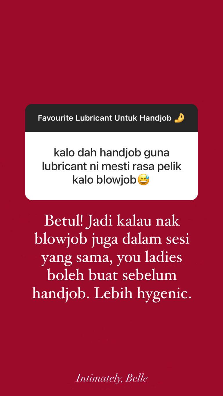 Favourite Lubricant Untuk Handjob Intmtly 2791